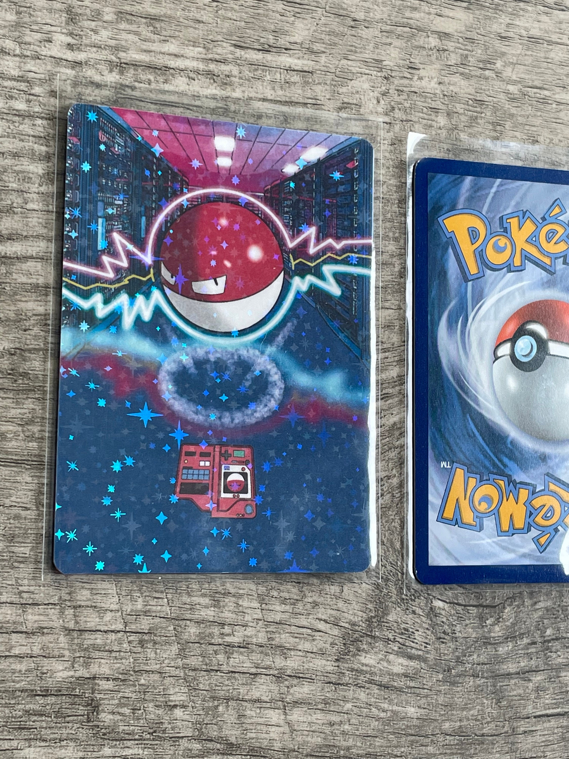 Pokemon Card Full Art Hand Drawn Voltorb Base Set - Etsy