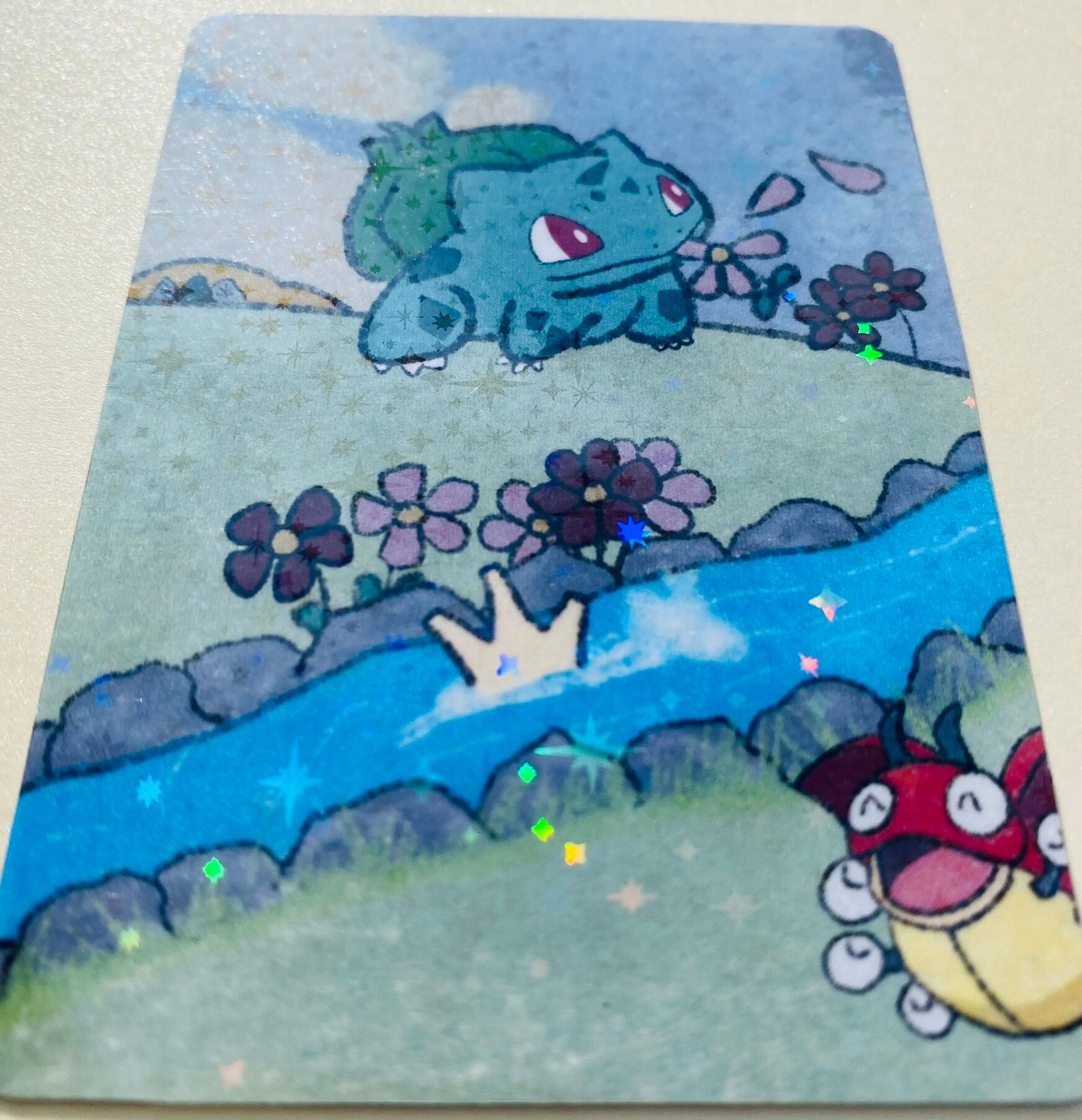 Pokemon Card Full Art Hand Drawn Bulbasaur - Etsy