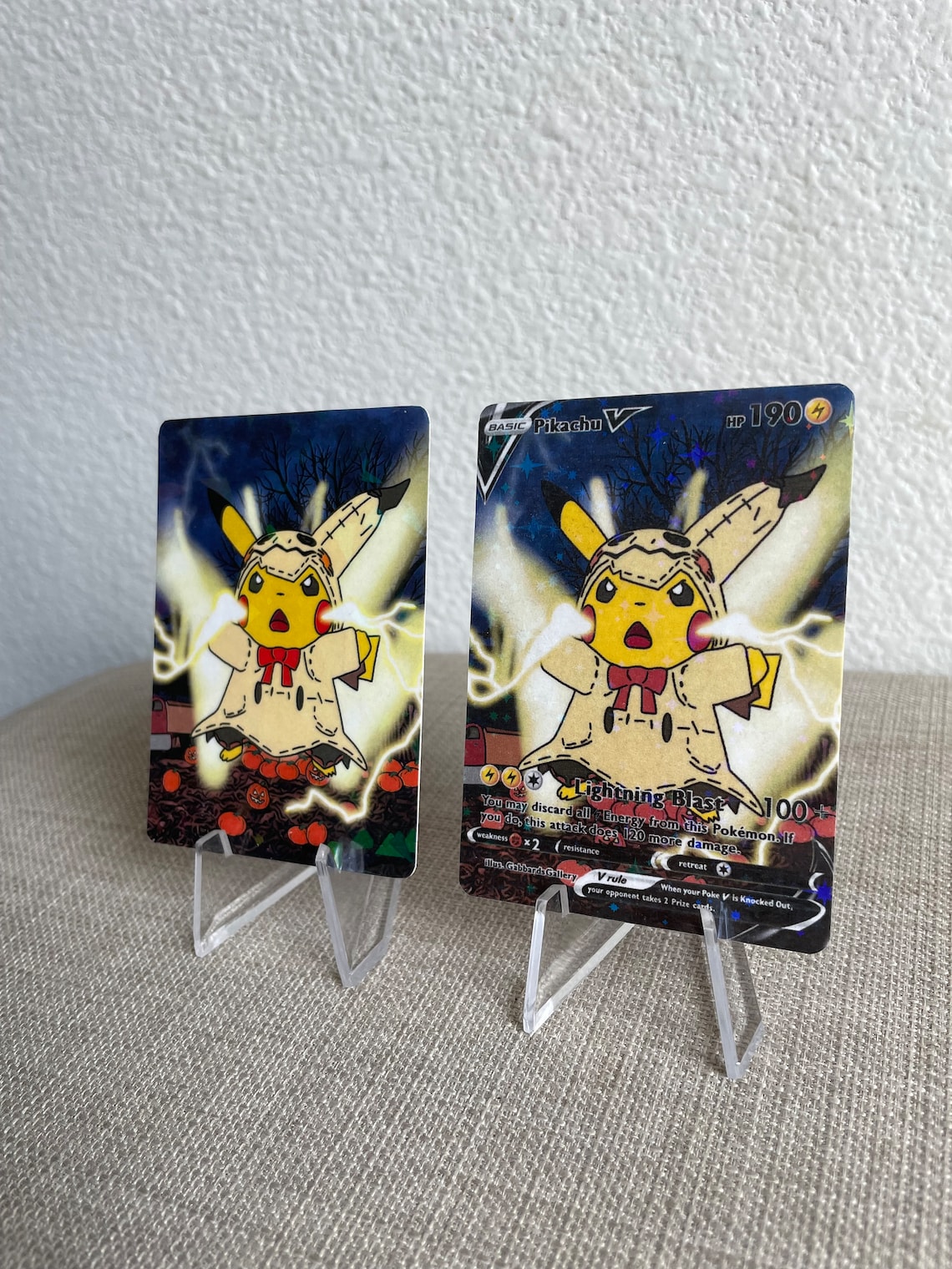 Pokemon Card Full Art Hand Drawn Pikachu - Etsy