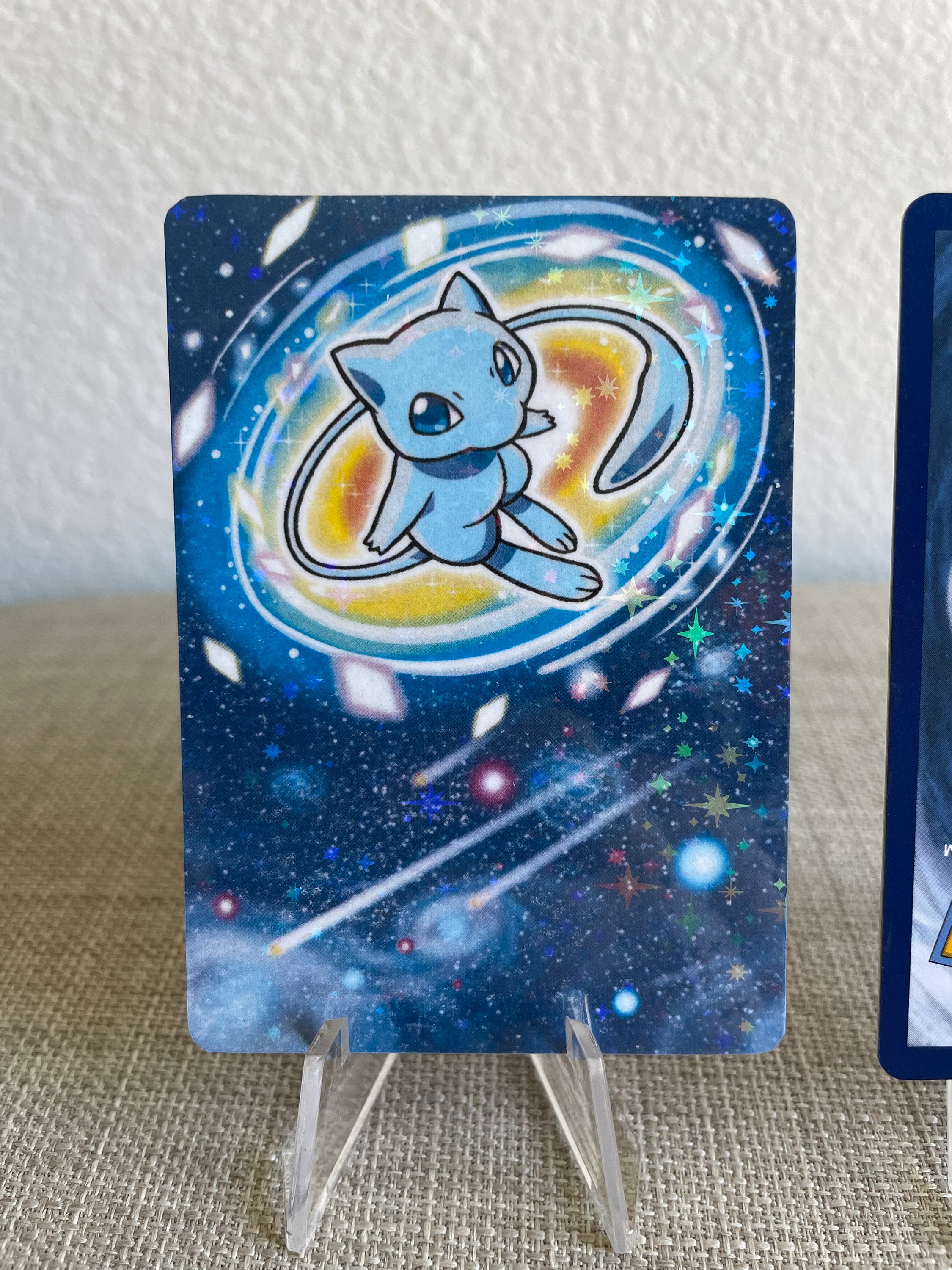 Pokemon Card Full Art Hand Drawn Mew - Etsy
