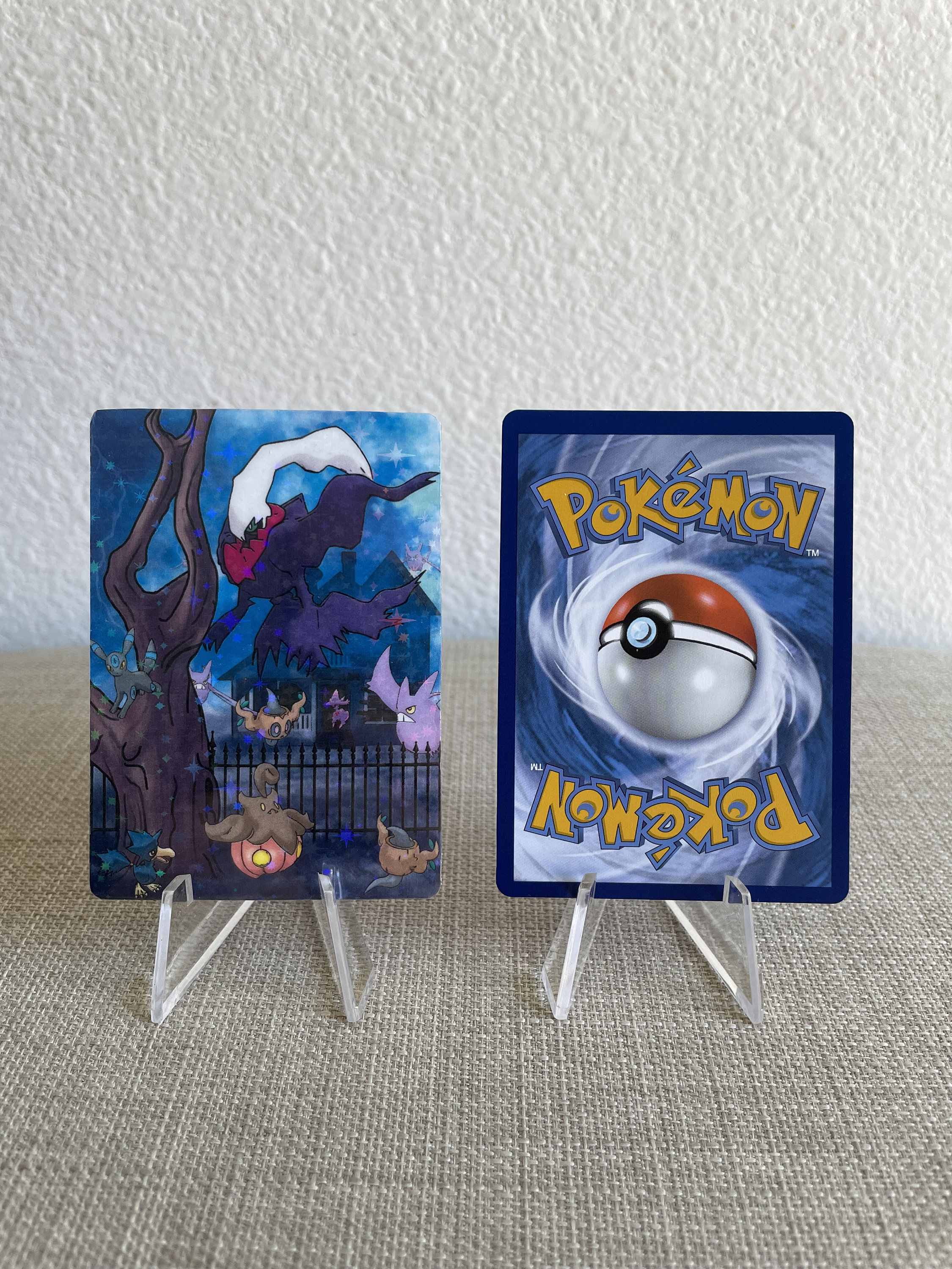 Pokemon Card Full Art Hand Drawn Halloween 1 - Etsy