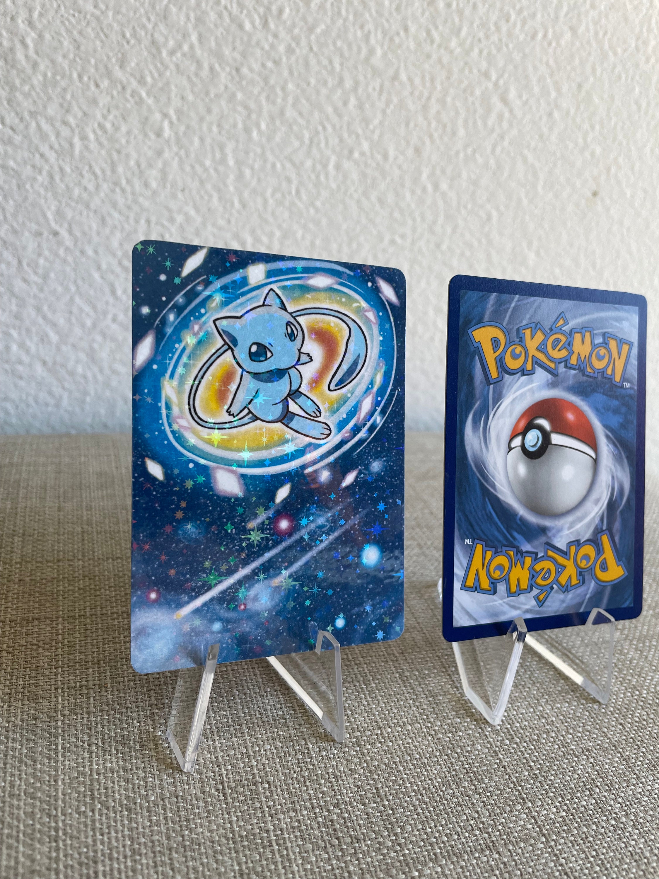 Pokemon Card Full Art Hand Drawn Mew - Etsy