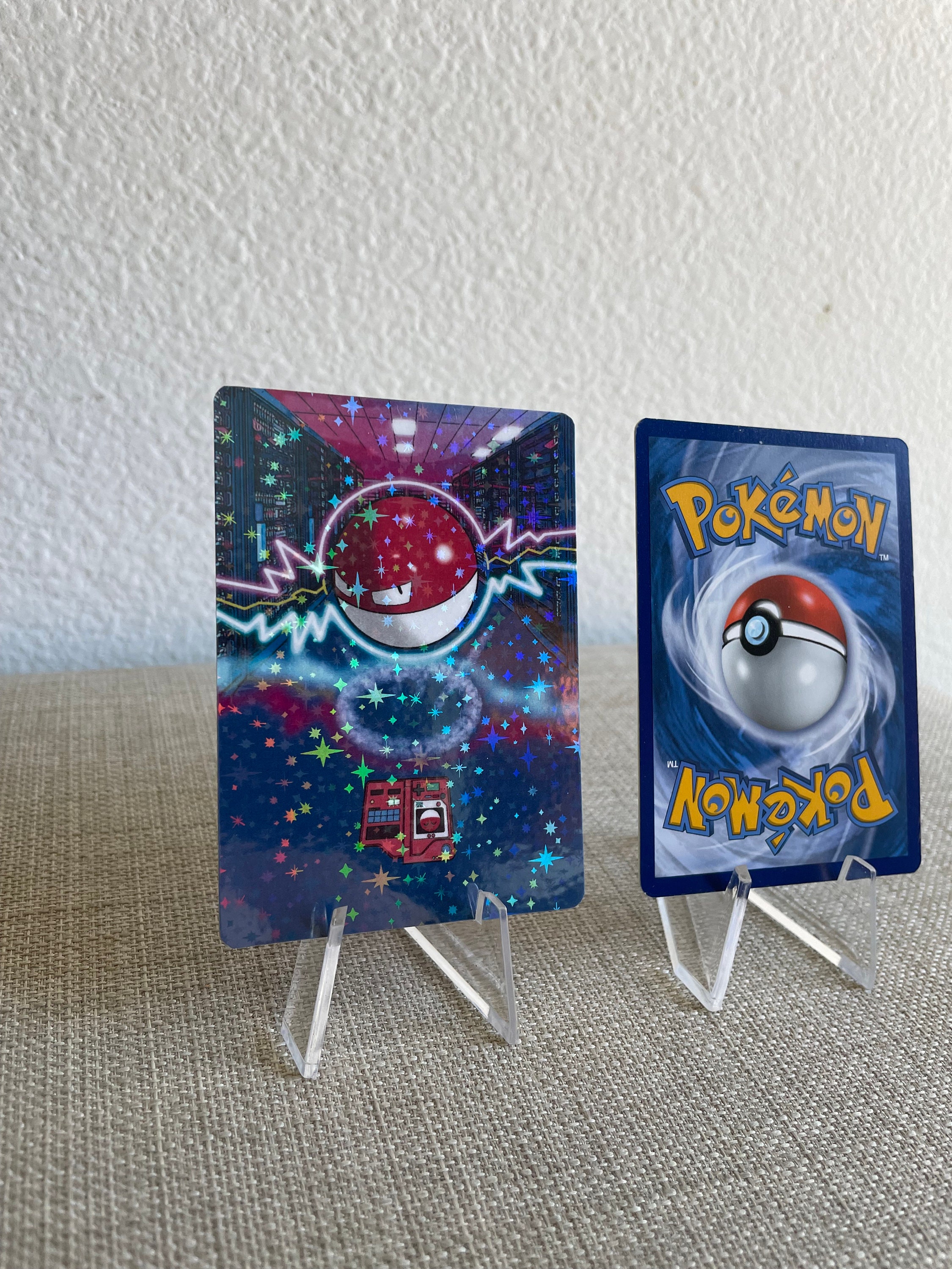 Pokemon Card Full Art Hand Drawn Voltorb Base Set - Etsy