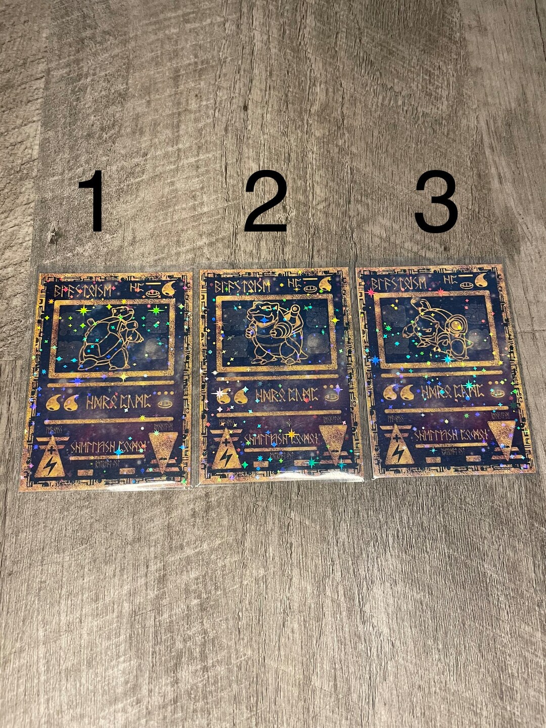 Pokemon Card Full Art Hand Drawn Ancient Blastoise - Etsy