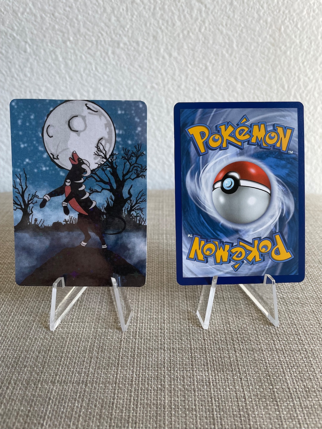 Pokemon Card Full Art Hand Drawn Houndoom - Etsy