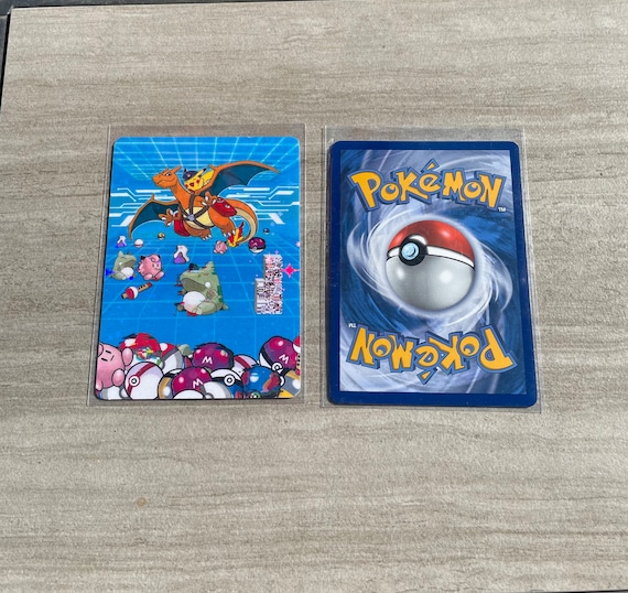 Pokemon Card Full Art Hand Drawn Special Delivery Charizard - Etsy