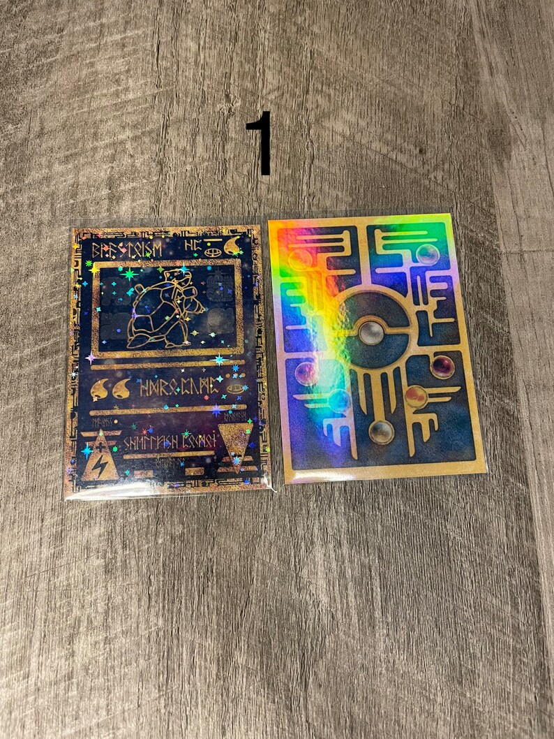 Pokemon Card Full Art Hand Drawn Ancient Blastoise - Etsy