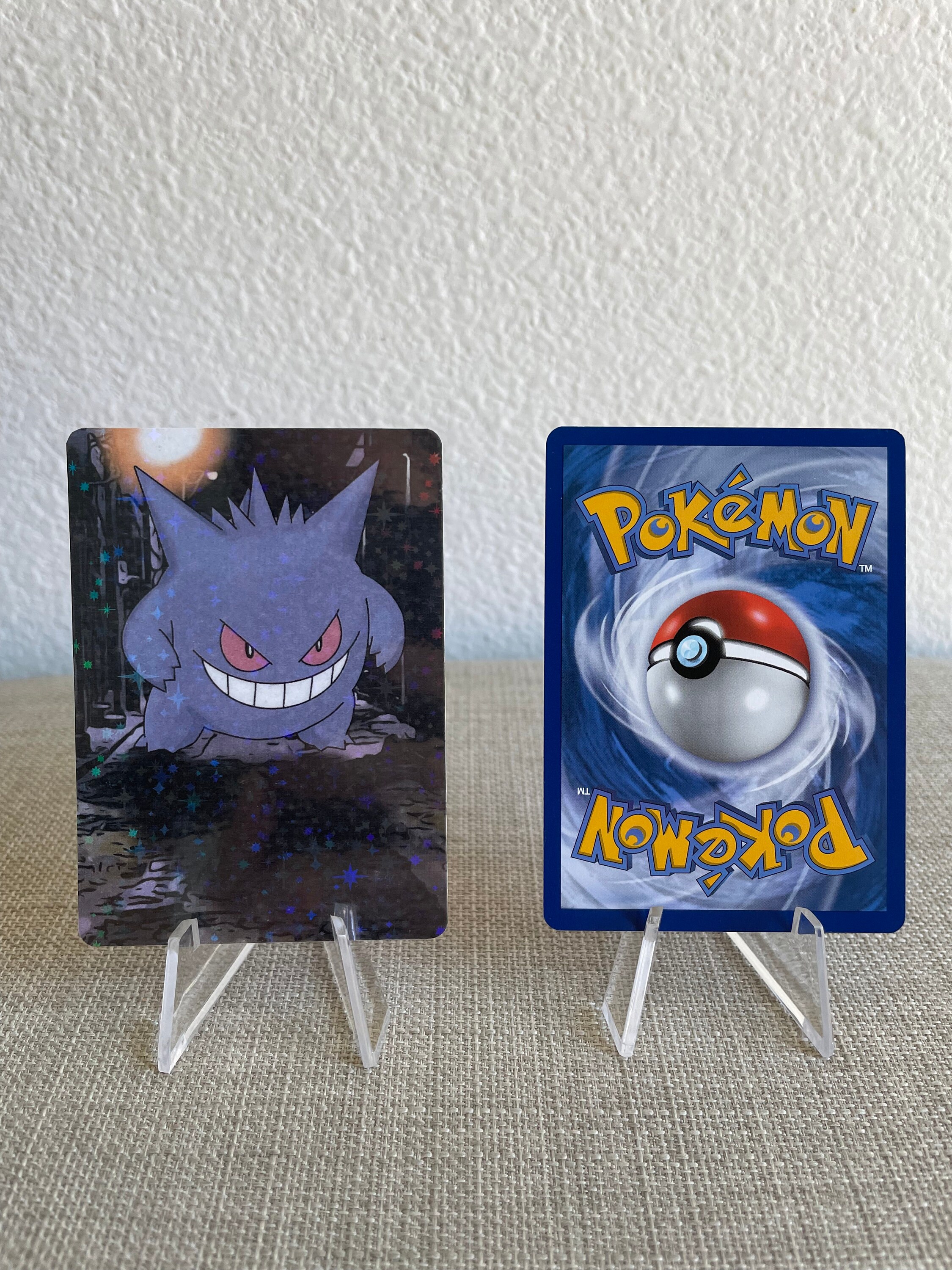 Pokemon Card Full Art Hand Drawn Gengar - Etsy