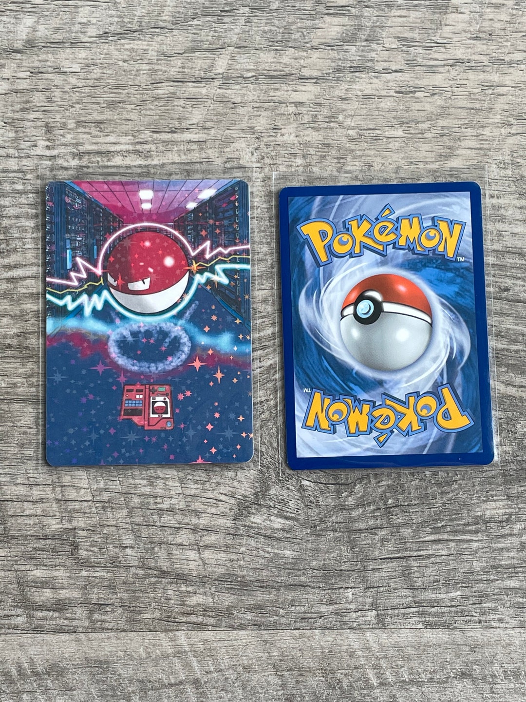 Pokemon Card Full Art Hand Drawn Voltorb Base Set - Etsy