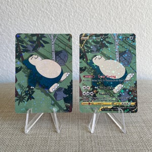 Pokemon Card Full Art Hand Drawn Snorlax - Etsy