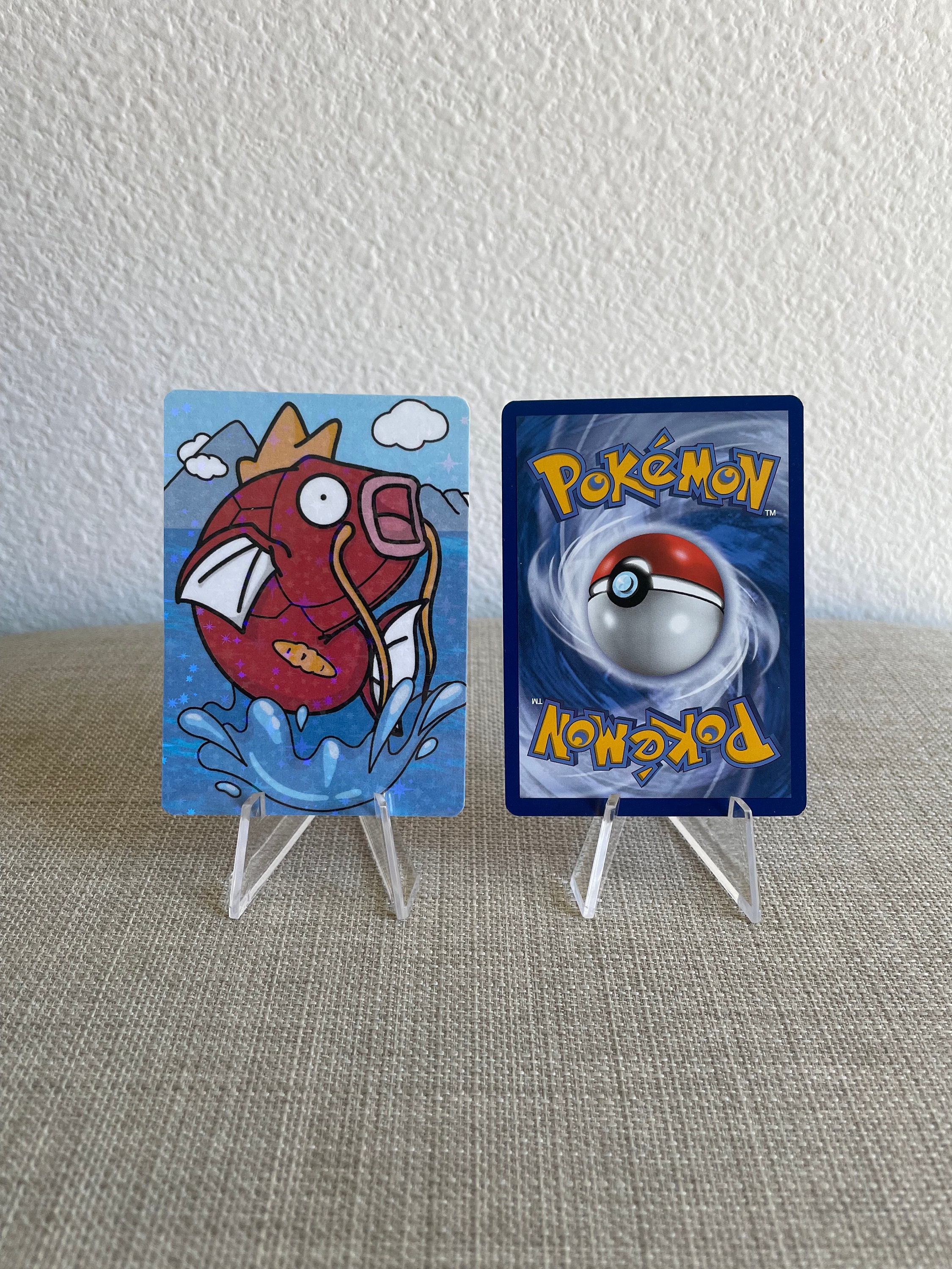 Pokemon Card Full Art Hand Drawn Magikarp - Etsy