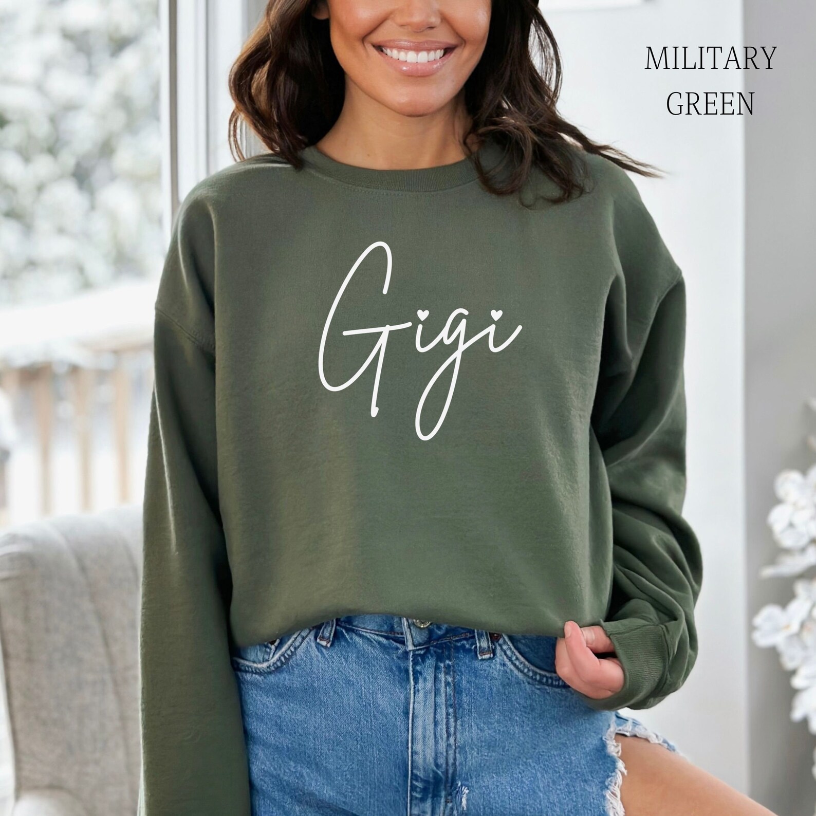 Gigi Sweatshirt Gigi Shirt New Gigi Gift Grandma Gift Gigi - Etsy