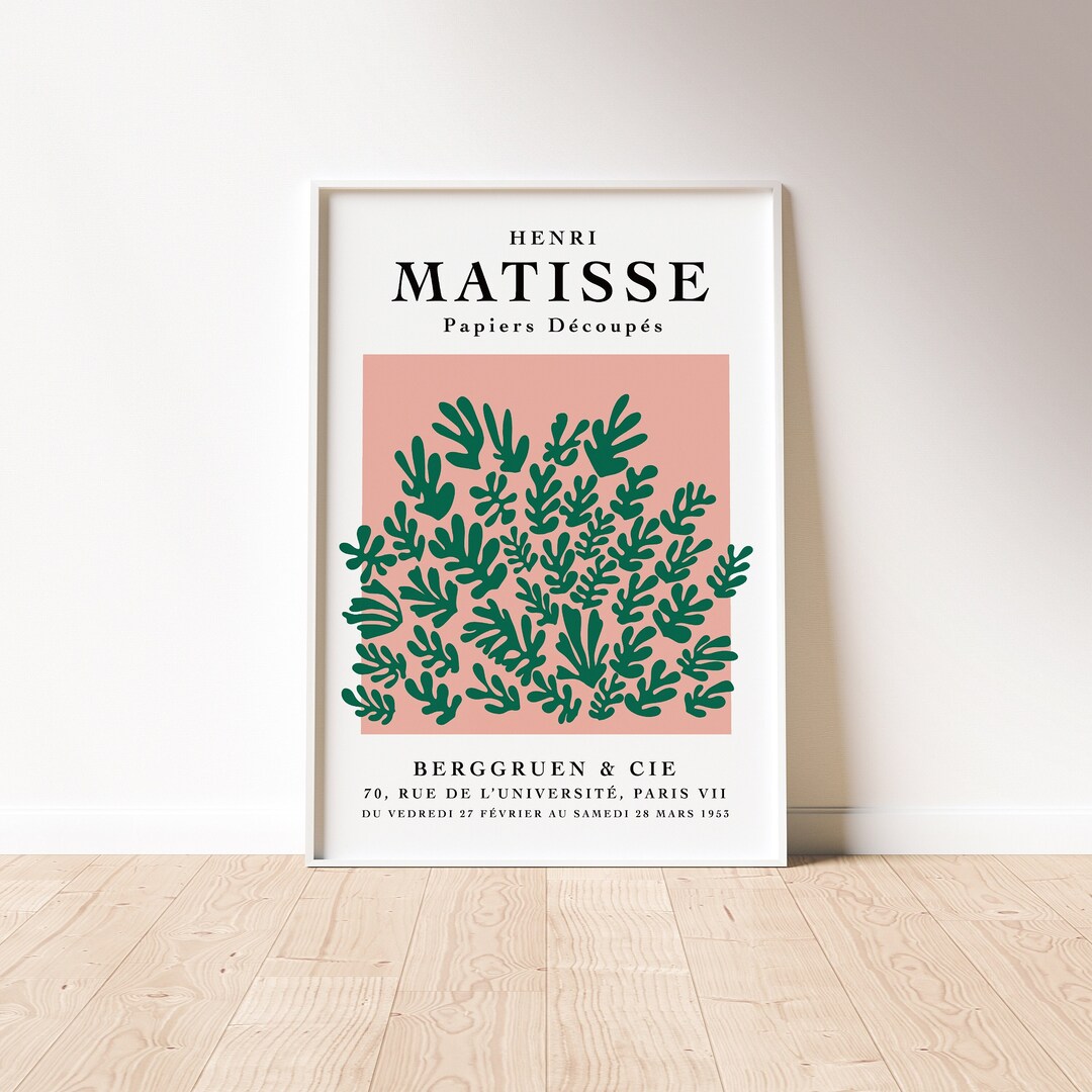 Henri Matisse Paper Cut Outs Print, Floral Art Print, Matisse Pastell ...