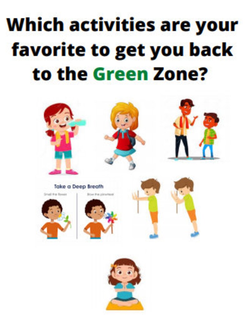 My Green Zone Book I Zones of Regulation Inspired Social Story I Coping ...