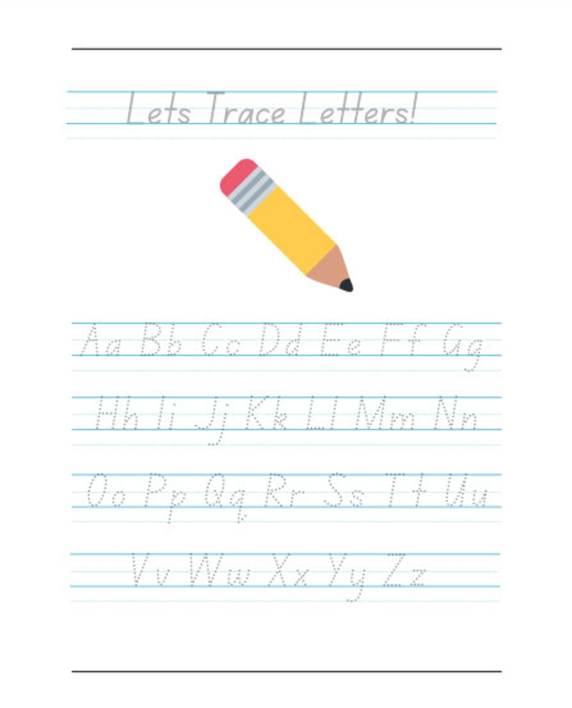 Lets Trace Letters I Traceable Letters and Words With Colored Photos ...