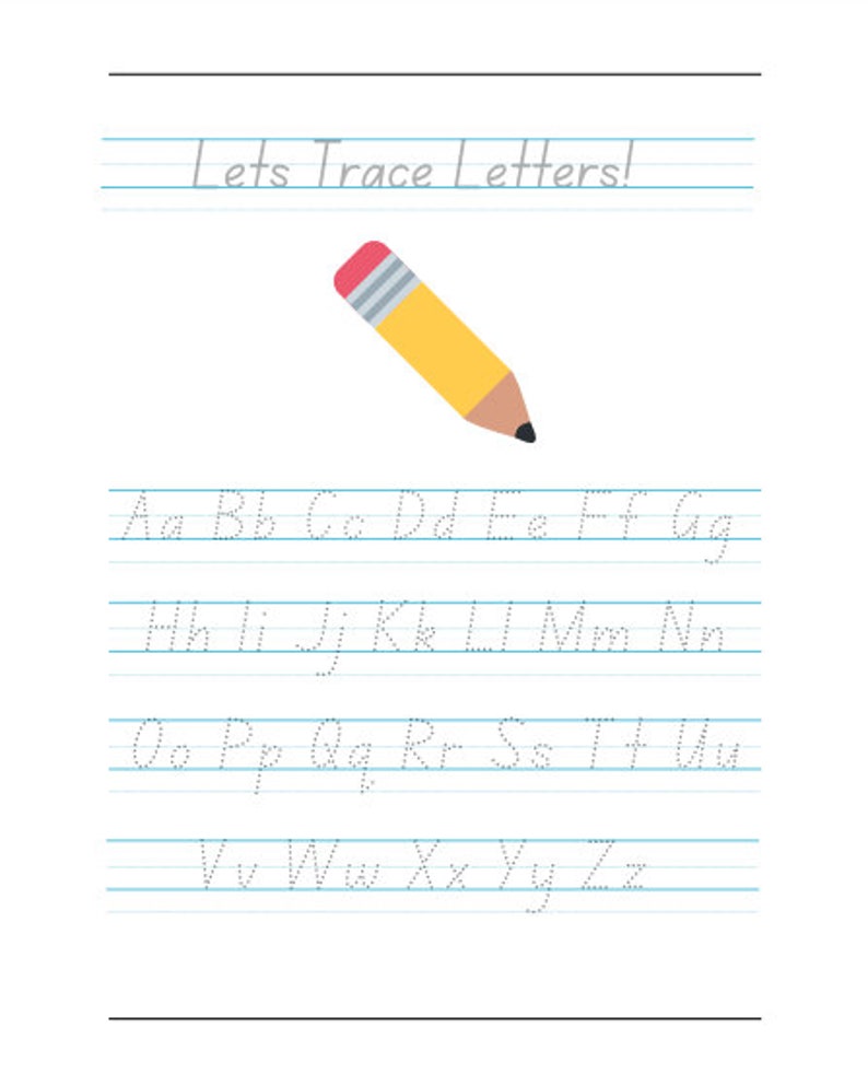 Lets Trace Letters! I Traceable Letters and Words With Colored Photos ...
