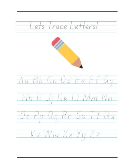 Lets Trace Letters! I Traceable Letters and Words With Colored Photos ...