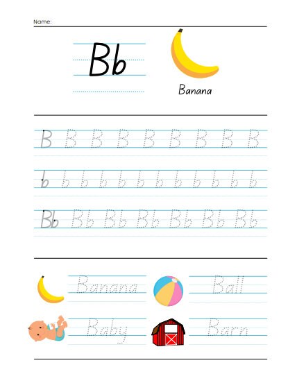 Lets Trace Letters! I Traceable Letters and Words With Colored Photos ...