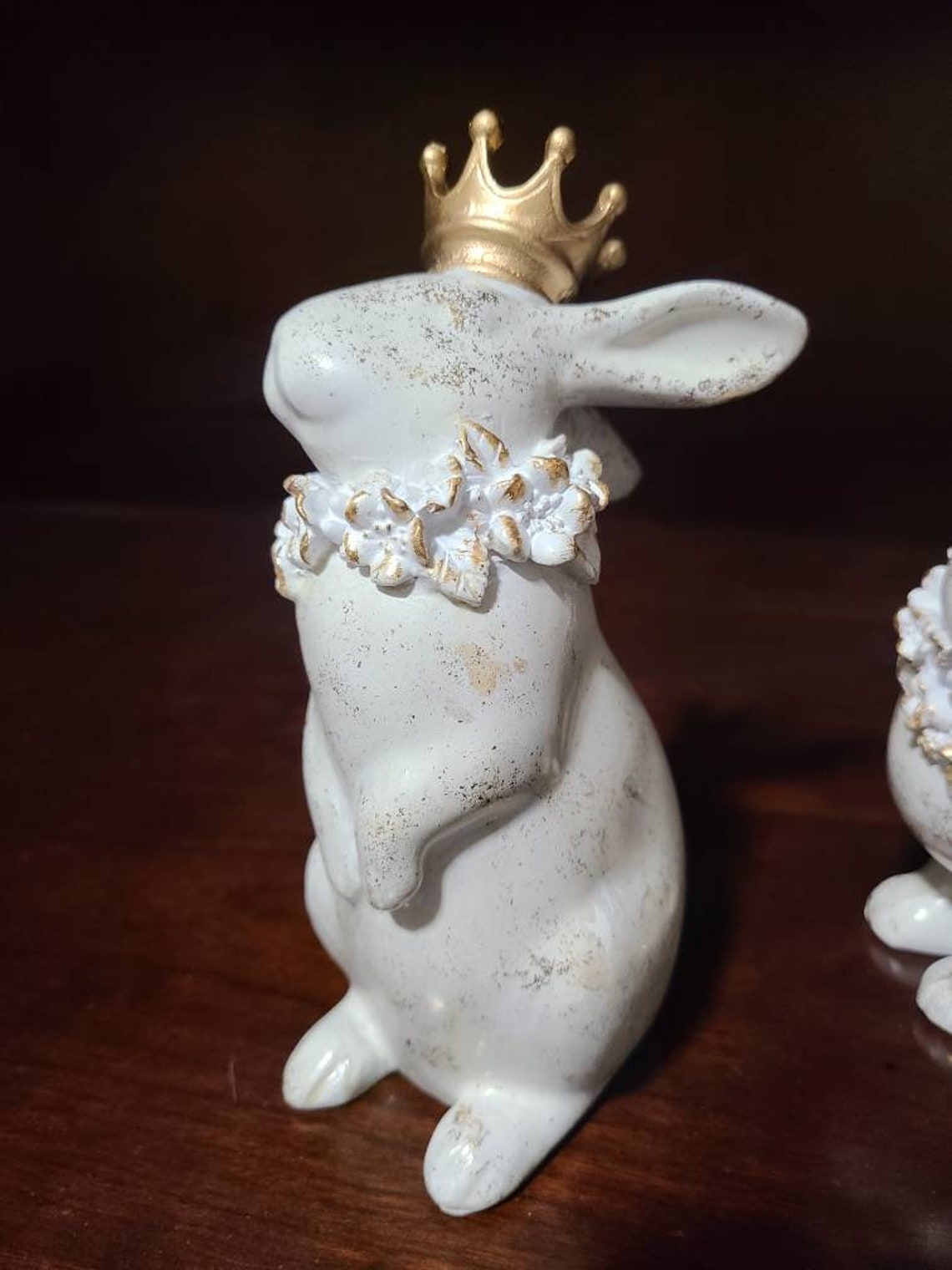 Royal Rustic Farmhouse Style Bunny Statues - Etsy