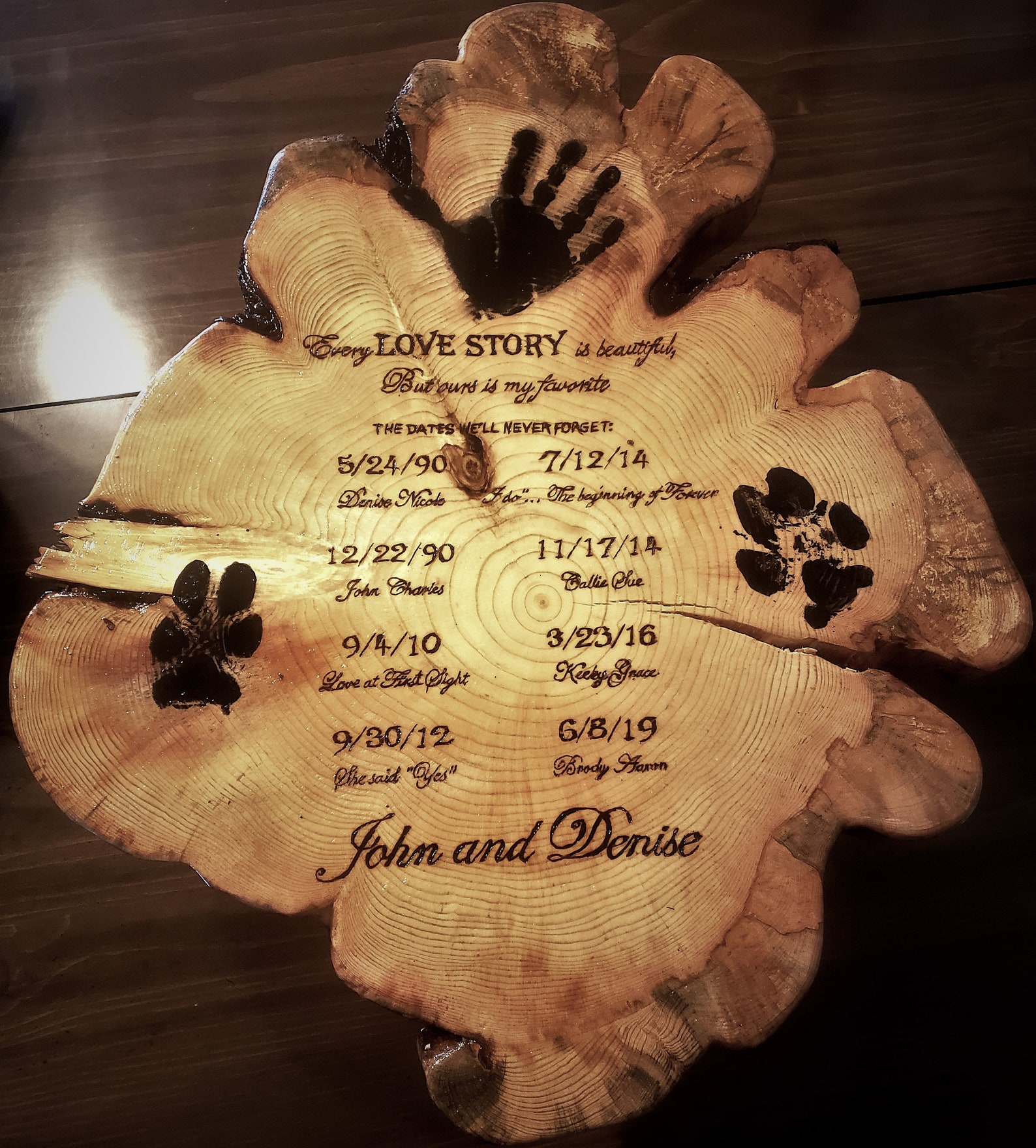 Custom Live Edge Wood Signs - Etsy