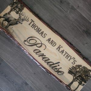Name Sign - Blue Pine Wood - Etsy