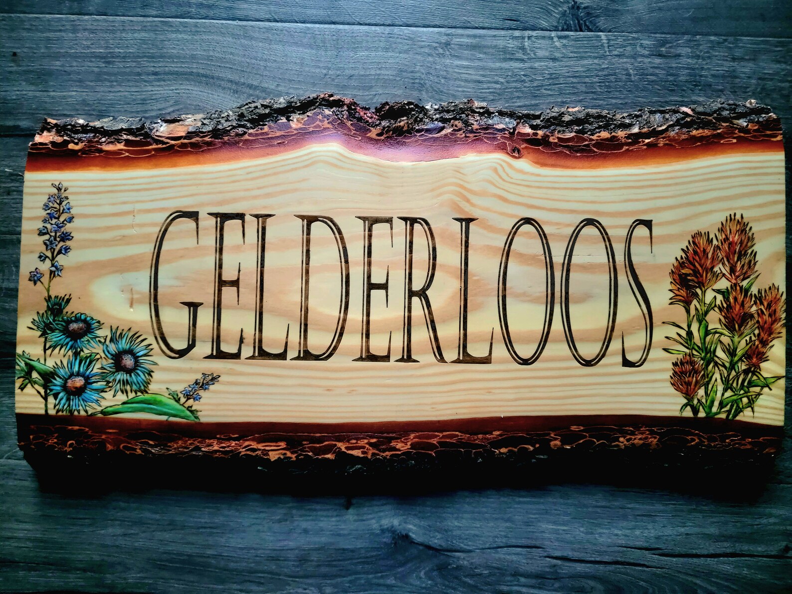 Custom Live Edge Cedar Wood Wedding Sign - Etsy