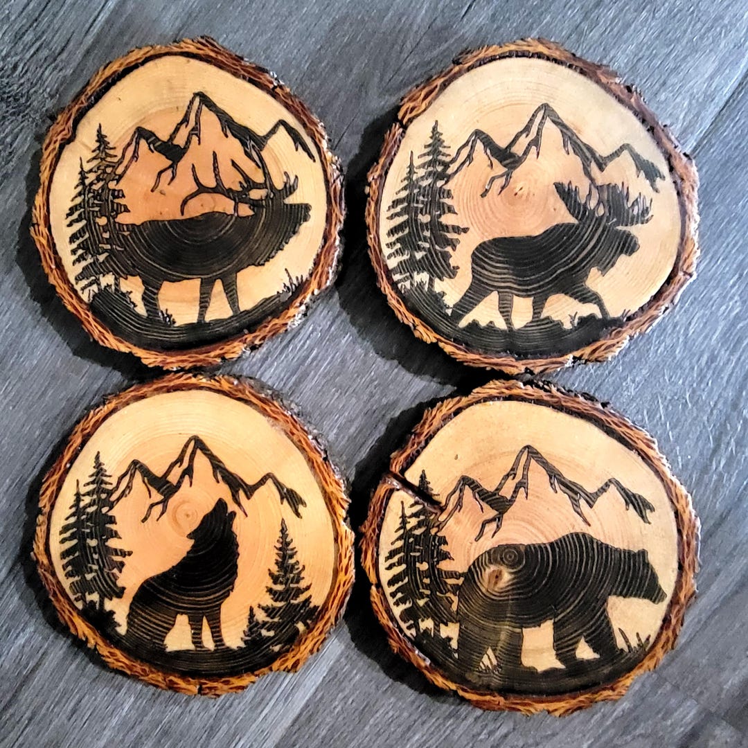 Wildlife Coaster Set - Etsy