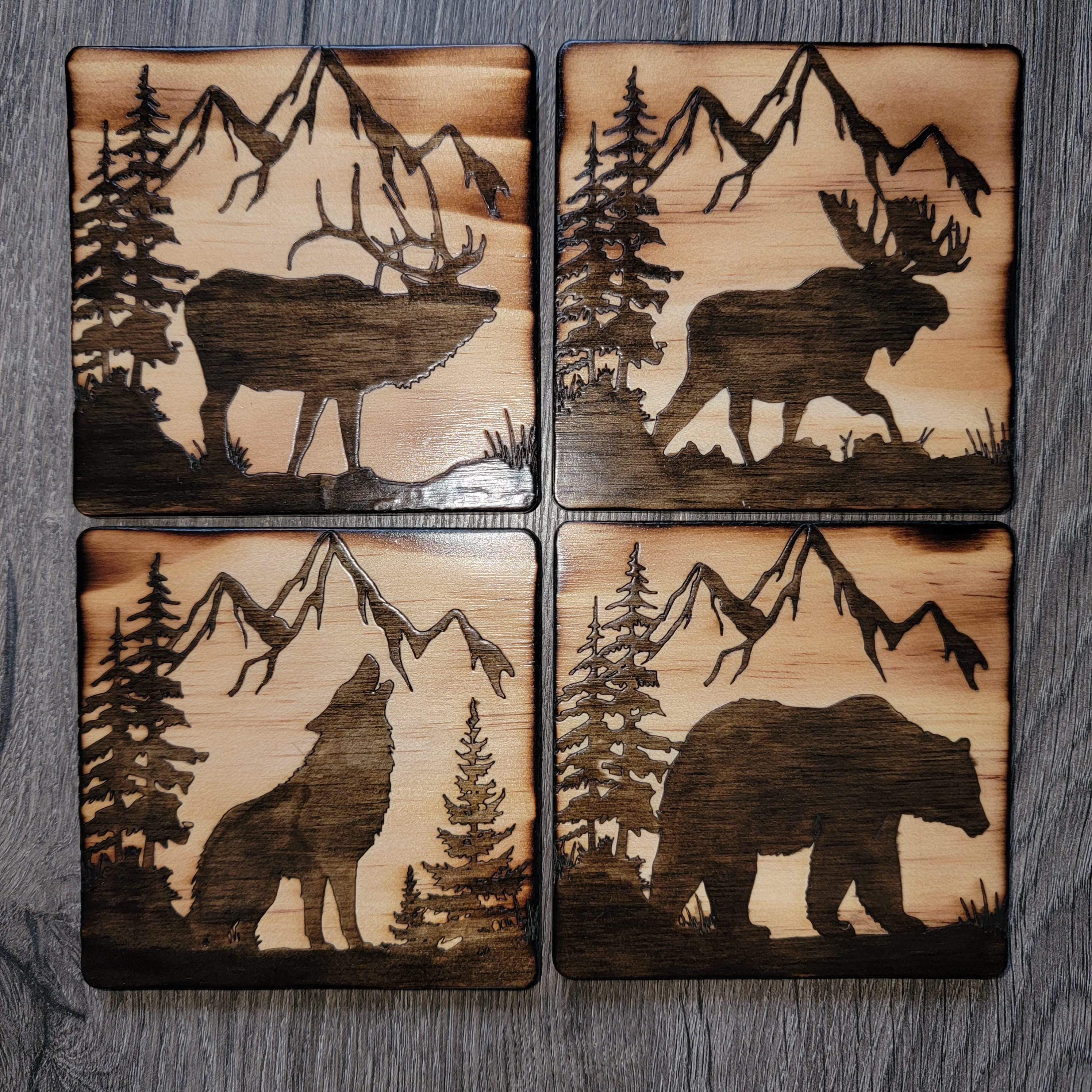 Wildlife Coaster Set - Etsy