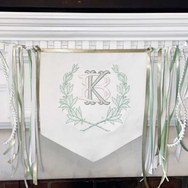 Embroidered Banner - Etsy