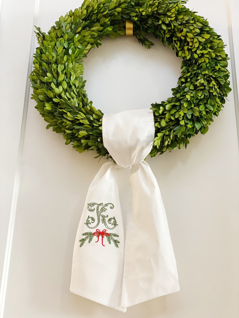 Holiday Wreath Sash - Etsy