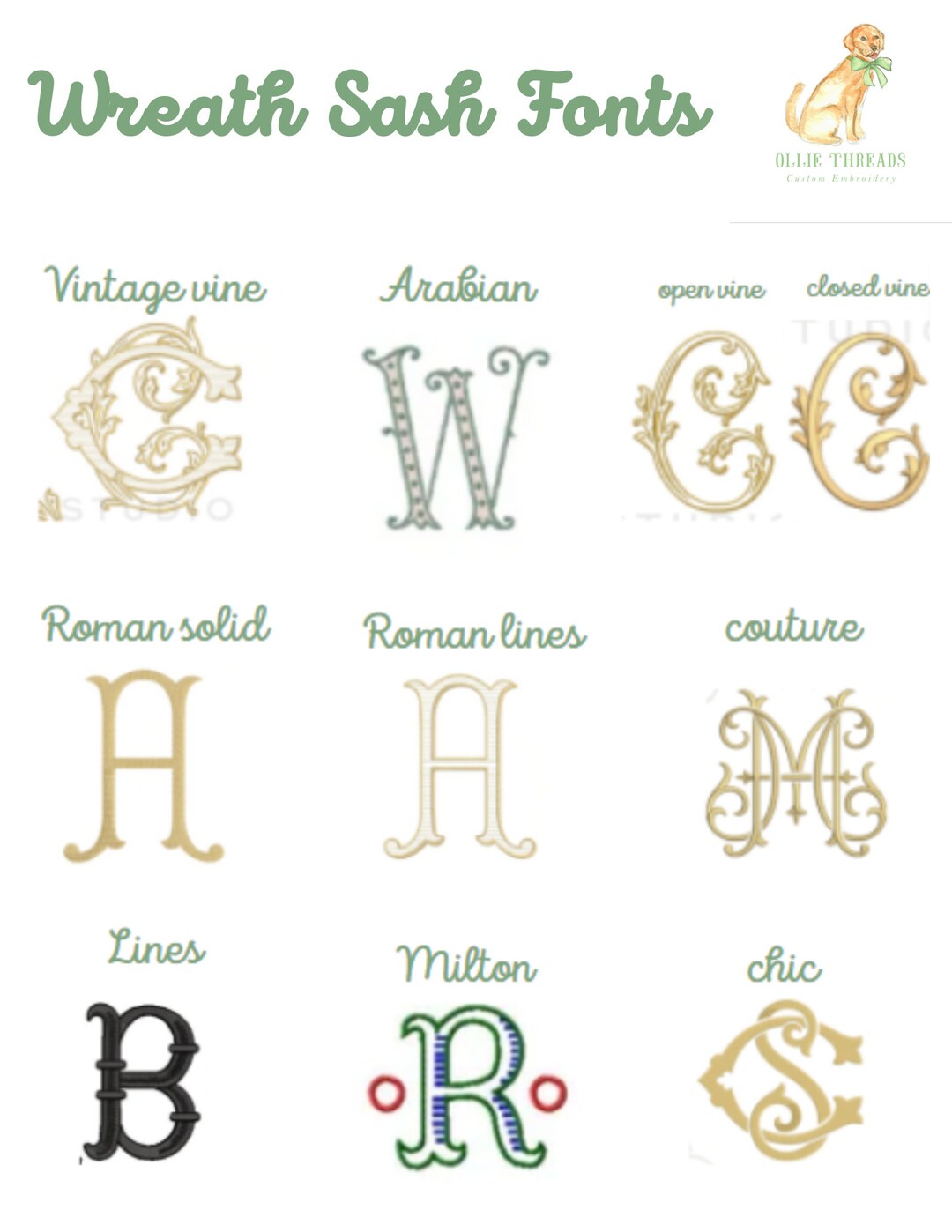 Additional Monogram Listing - Etsy