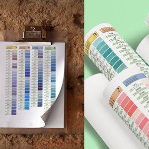 DMC Floss Color Chart: 581 Thread Sample Photos (PDF & PNG) - Etsy