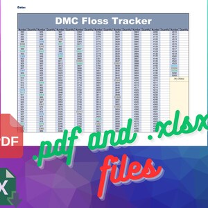 DMC Floss Inventory Tracker: 733 Colors (printable & Editable Digital Product) - Etsy