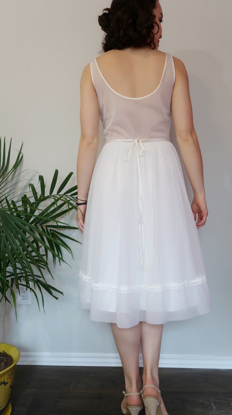 Vintage 60's Lingerie Slip, Size 34 / S, Double Nylon, Shadowline ...