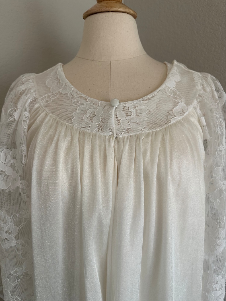 Vintage 60's Bridal Lingerie Robe and Slip Set, 100 Nylon Womens ...