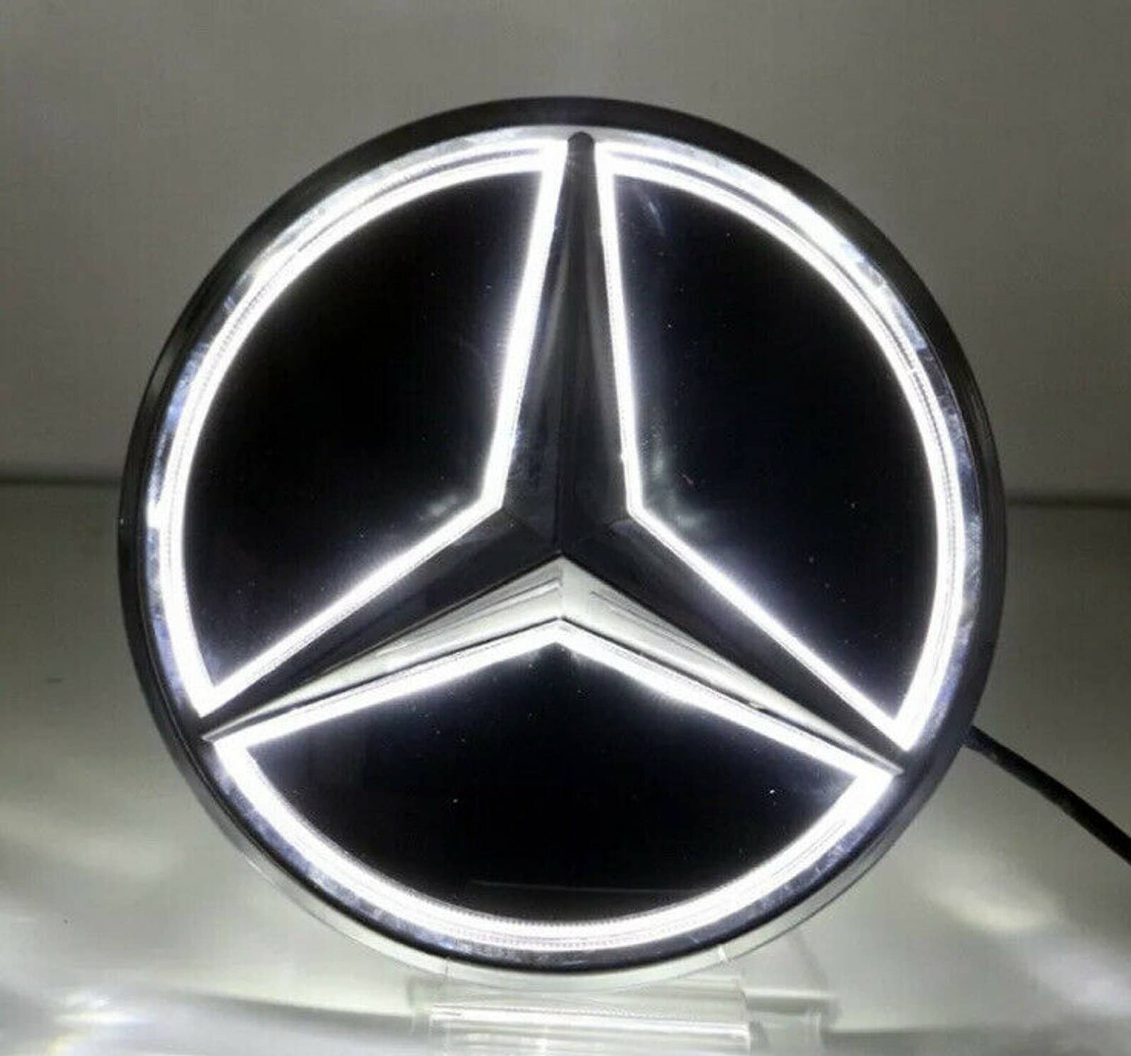 Mirror Car Led Star Logo Grille Badge Light for Mercedes Benz C Class ...