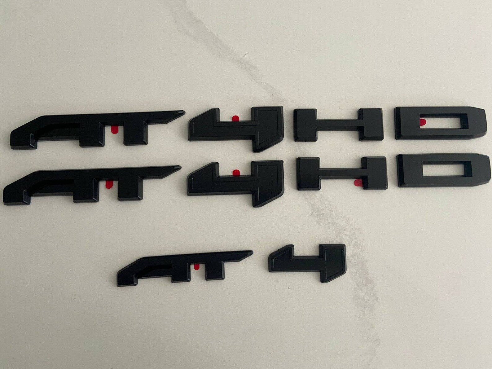 AT4 HD Emblems Badges Blackout Overlay Kit for GMC Canyon Sierra 2500hd ...