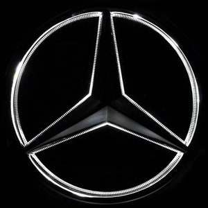 Illuminated LED Light Front Grille Star Emblems Badge Mercedes Benz ...
