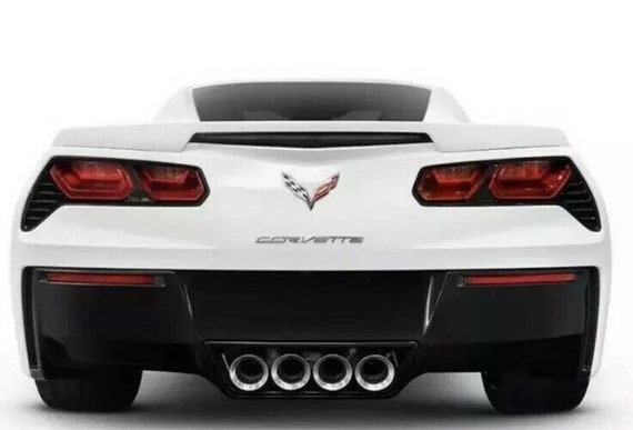 2015-2019 Corvette Stingray Rear Bumper Black Name & Flag | Etsy