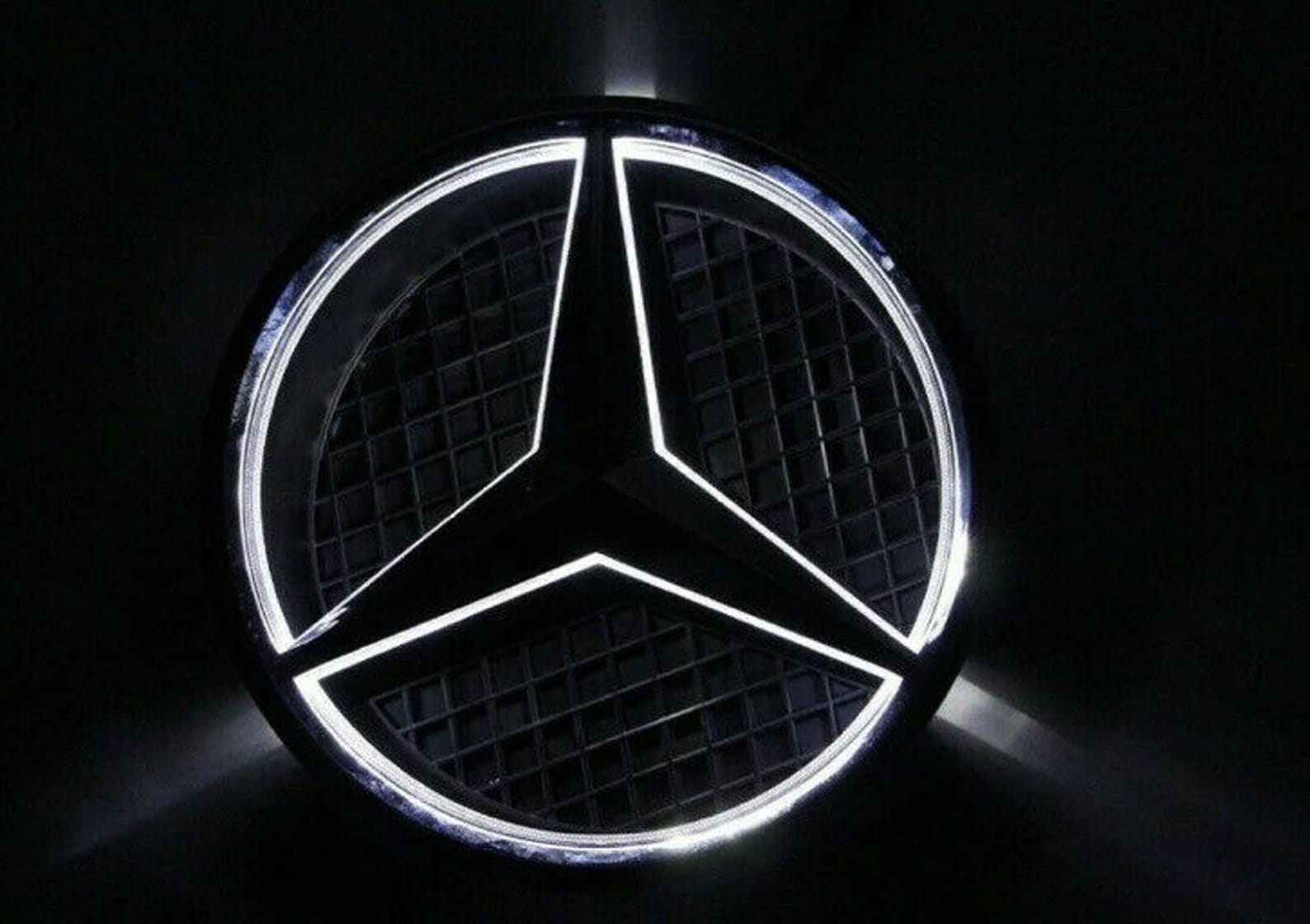 Illuminated Led Light Grille Star Emblems Badge for Mercedes Benz 2011 ...