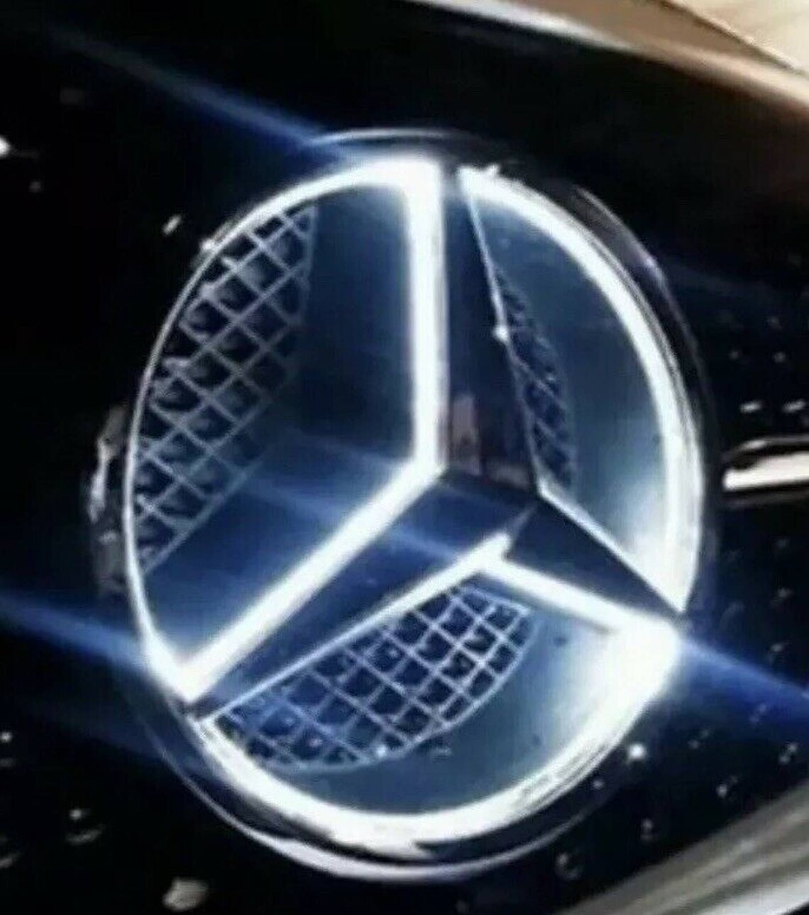 2015-2018 Mercedes Benz Front Star Led Emblems White Light Deep Dish ...