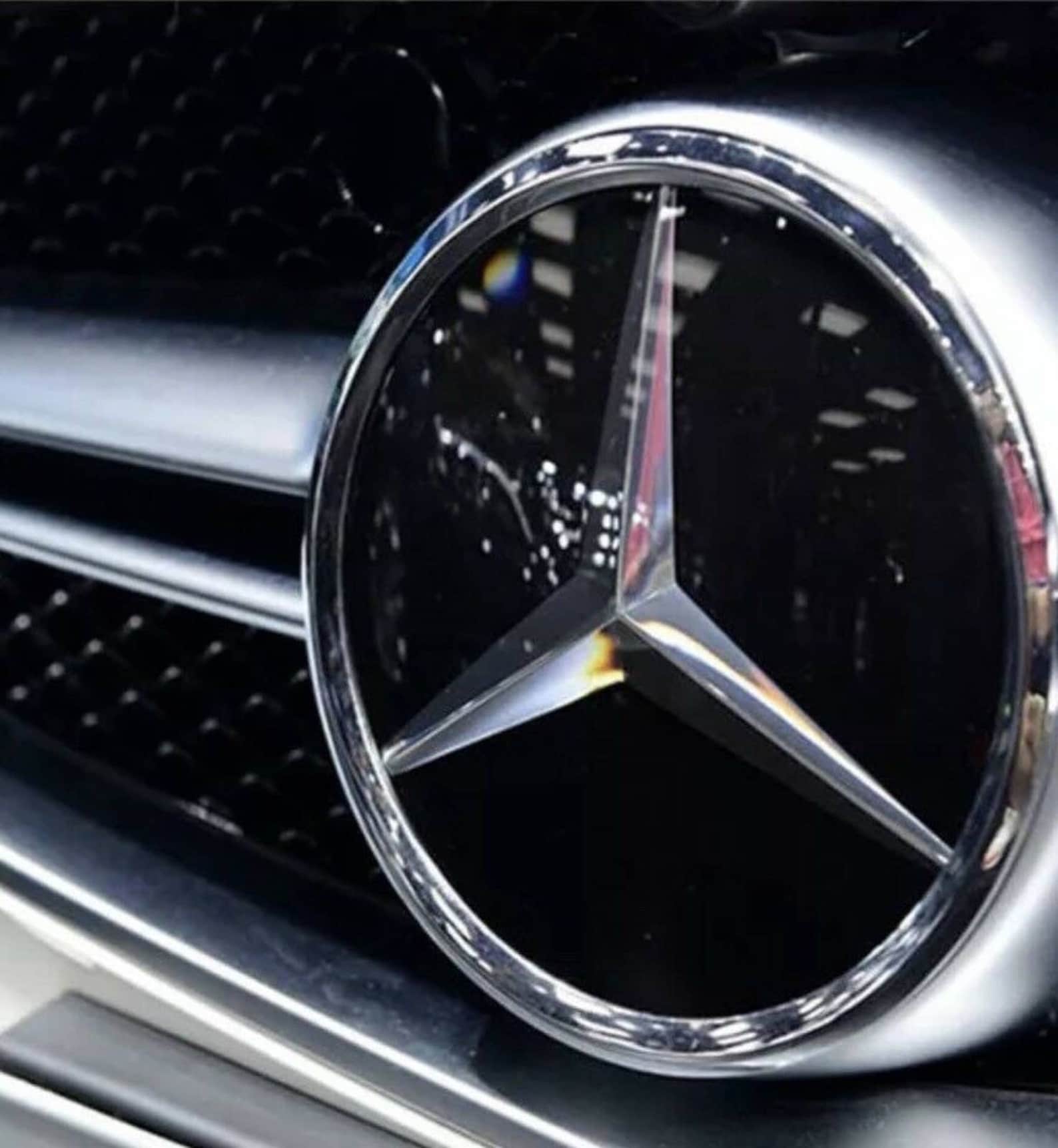 Illuminated Car Led Grille Biled Logo Emblems Light Mercedes - Etsy