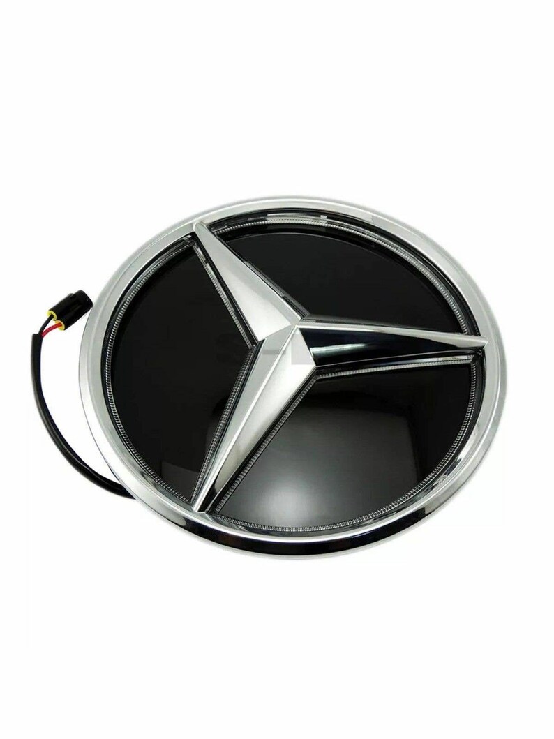 Mercedes Benz 2011-2017 Front Grille Mirror Star LED White Illuminated ...