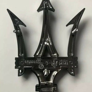 MASERATI GRANDTURISMO GHIBILI Quattroporte Trident Black Emblem Grille ...