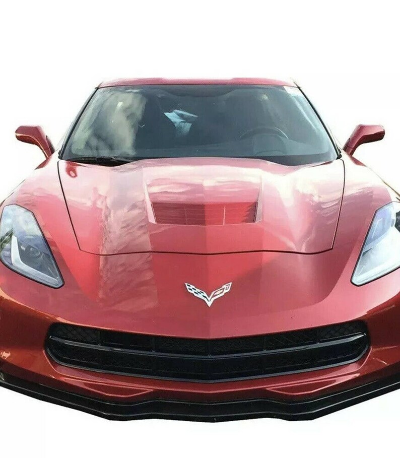 New Corvette C7 Stingray GM Front Crossed Flags Emblem Black - Etsy