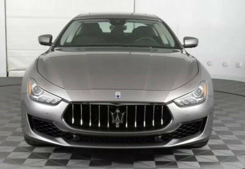MASERATI GRANDTURISMO GHIBILI Quattroporte Trident Black Emblem Grille ...