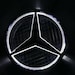 2015-2018 Mercedes Benz Front Star Led Emblems White Light Deep Dish ...