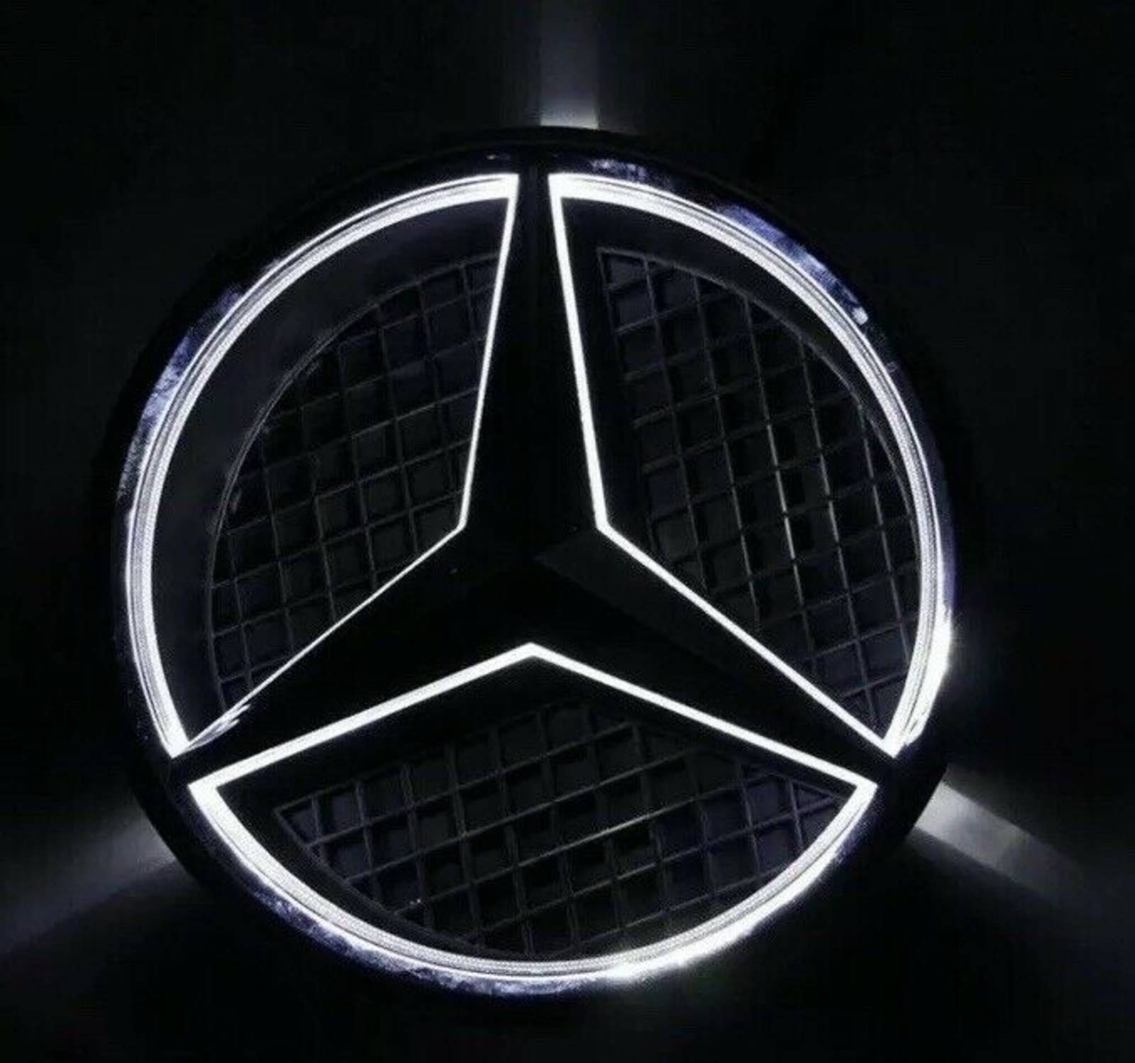 2015-2018 Mercedes Benz Front Star Led Emblems White Light Deep Dish ...