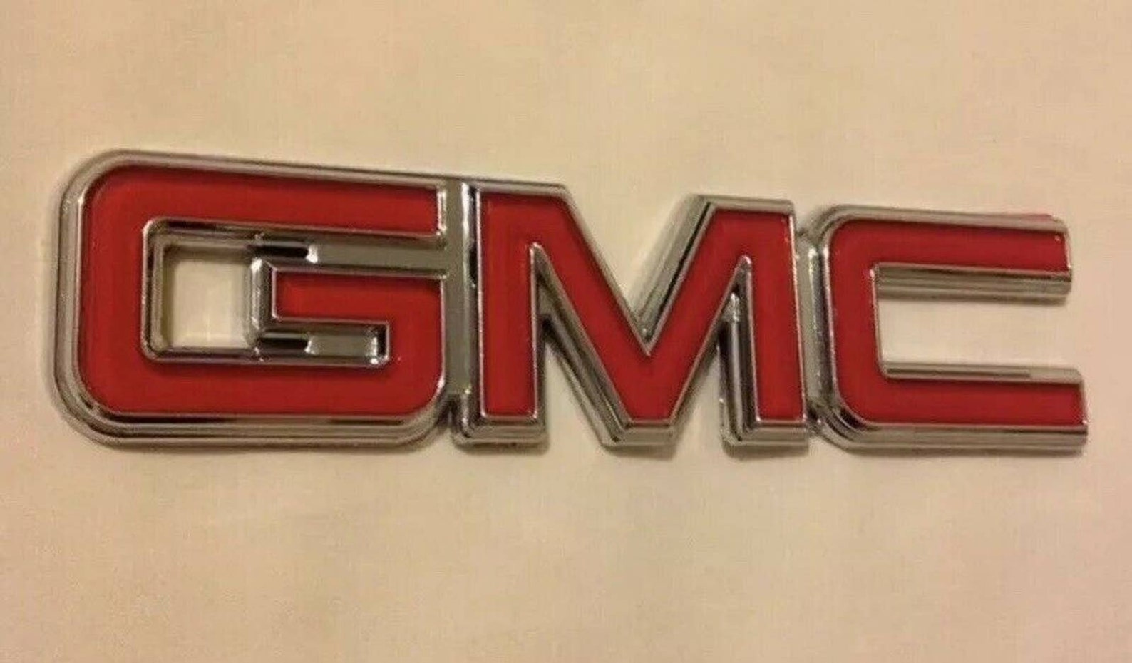 GMC Emblem Rear Chrome & Red Nameplate 22884137 for Pickup | Etsy
