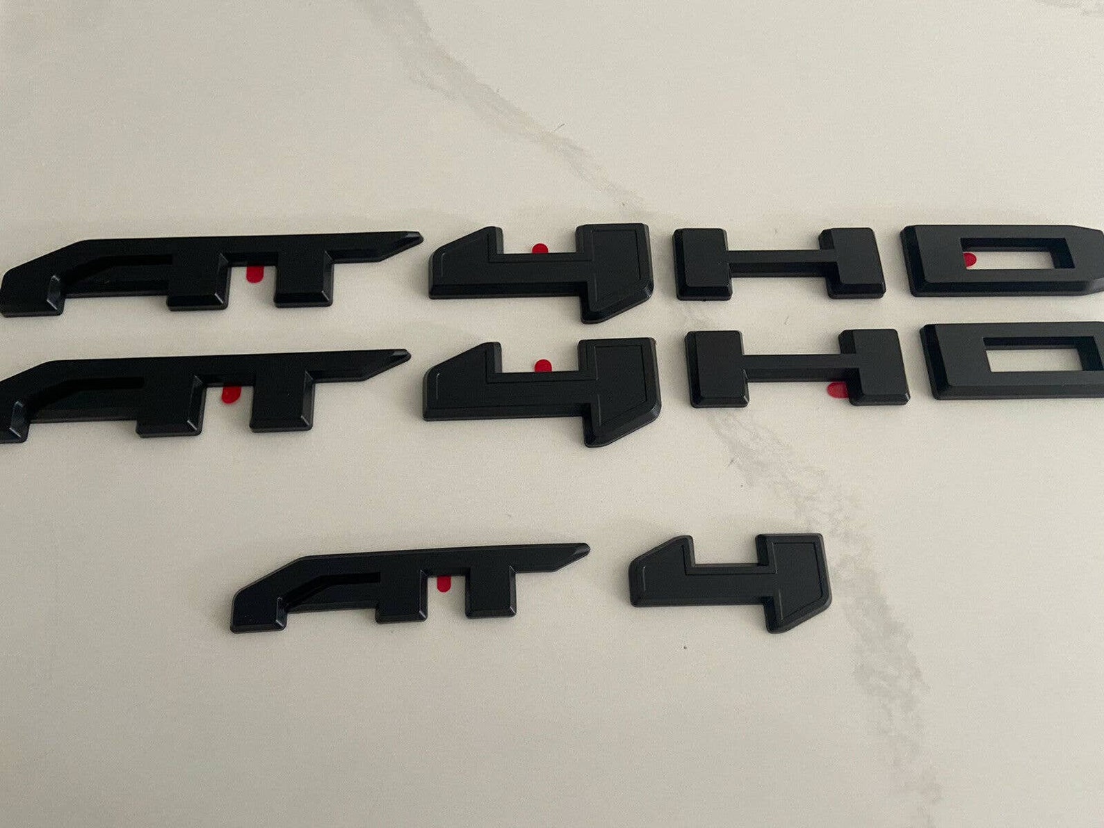 AT4 HD Emblems Badges Blackout Overlay Kit for GMC Canyon Sierra 2500hd ...